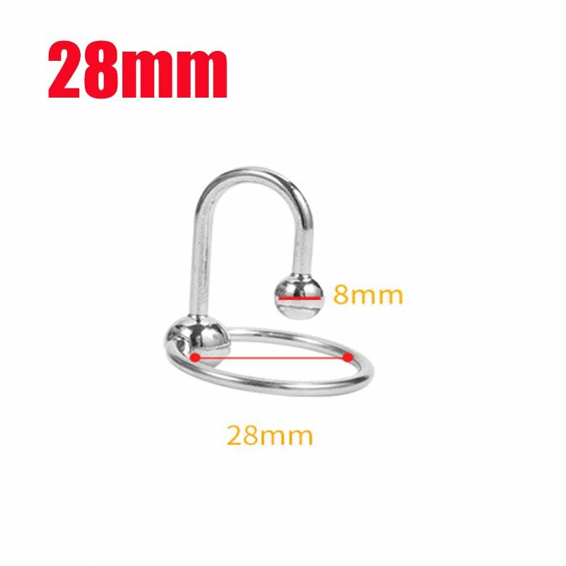 БДСМ Уретральный стимулятор Кольцо мужского пениса 40mm