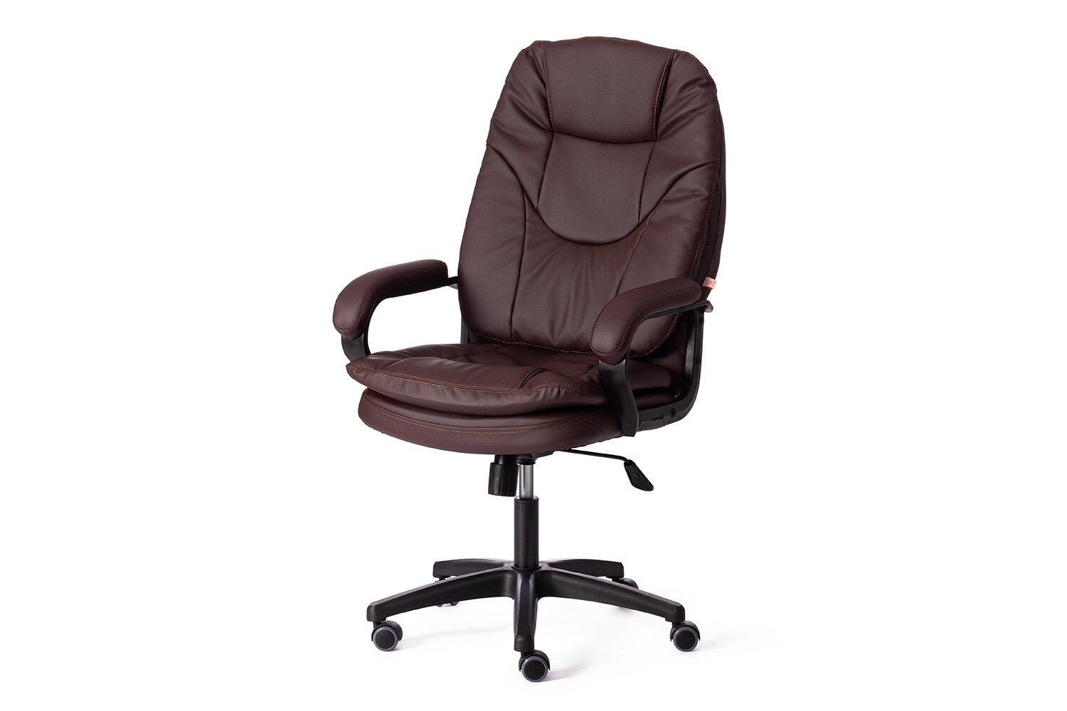 Кресло компьютерное TetChair Comfort 66х115х65 см, коричневый, чёрный