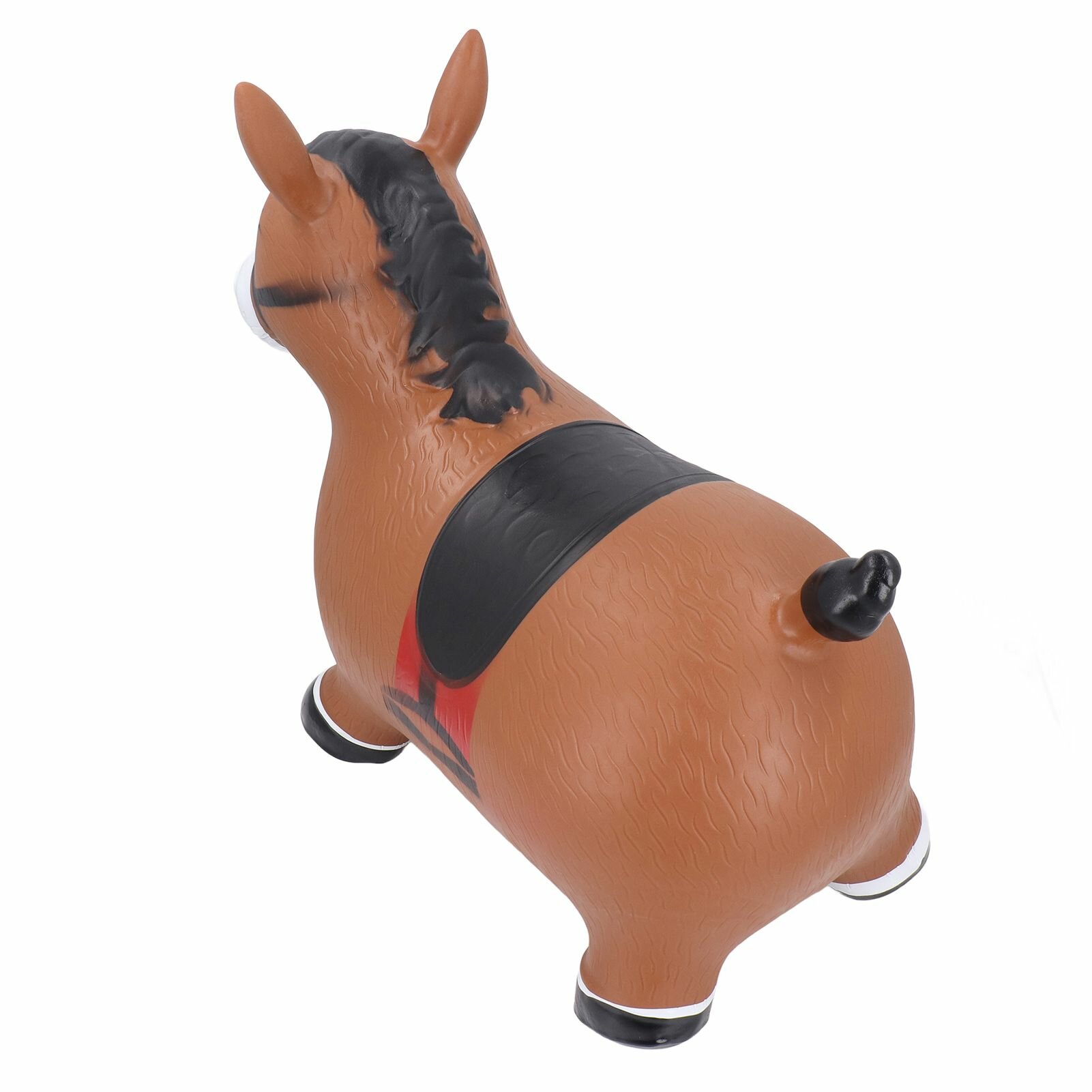 Коричневая надувная прыгающая лошадь для малышей