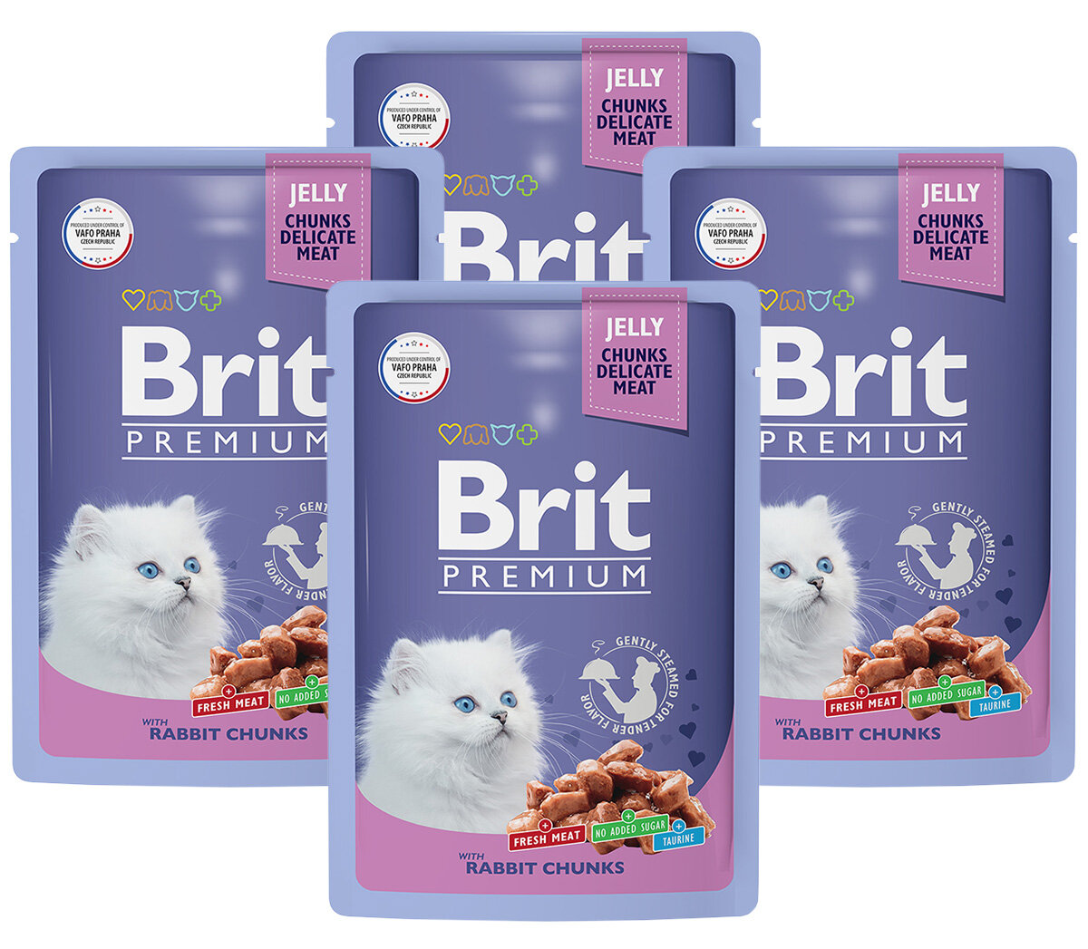 BRIT PREMIUM для котят c кроликом в желе (85 гр х 14 шт)