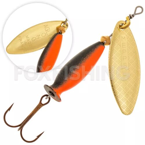 Блесна вращающиеся Mepps Aglia Long Heavy №1 8гр. #OR NR/OGE