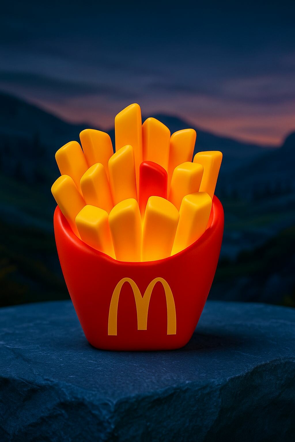 Светильник Картошка Фри с тёплым свечением