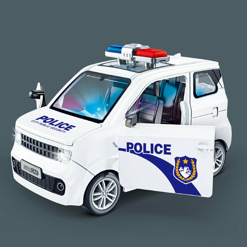 Kids inertia voice light model car vehicle with opening doors offroad suv for interactive learning styleg