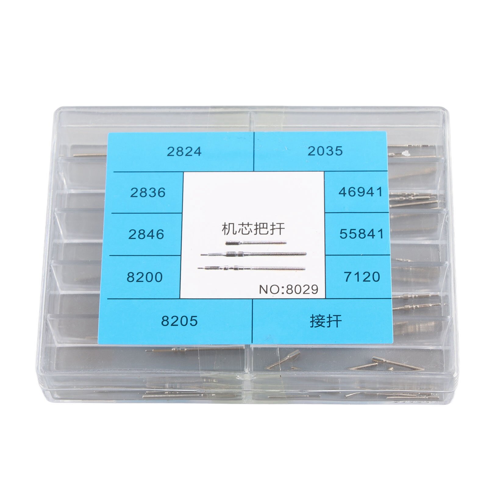 Watch Winding Stems Stainless Steel Wristwatch Extension Rod Bar Set for 2824 2836 2846 Movement