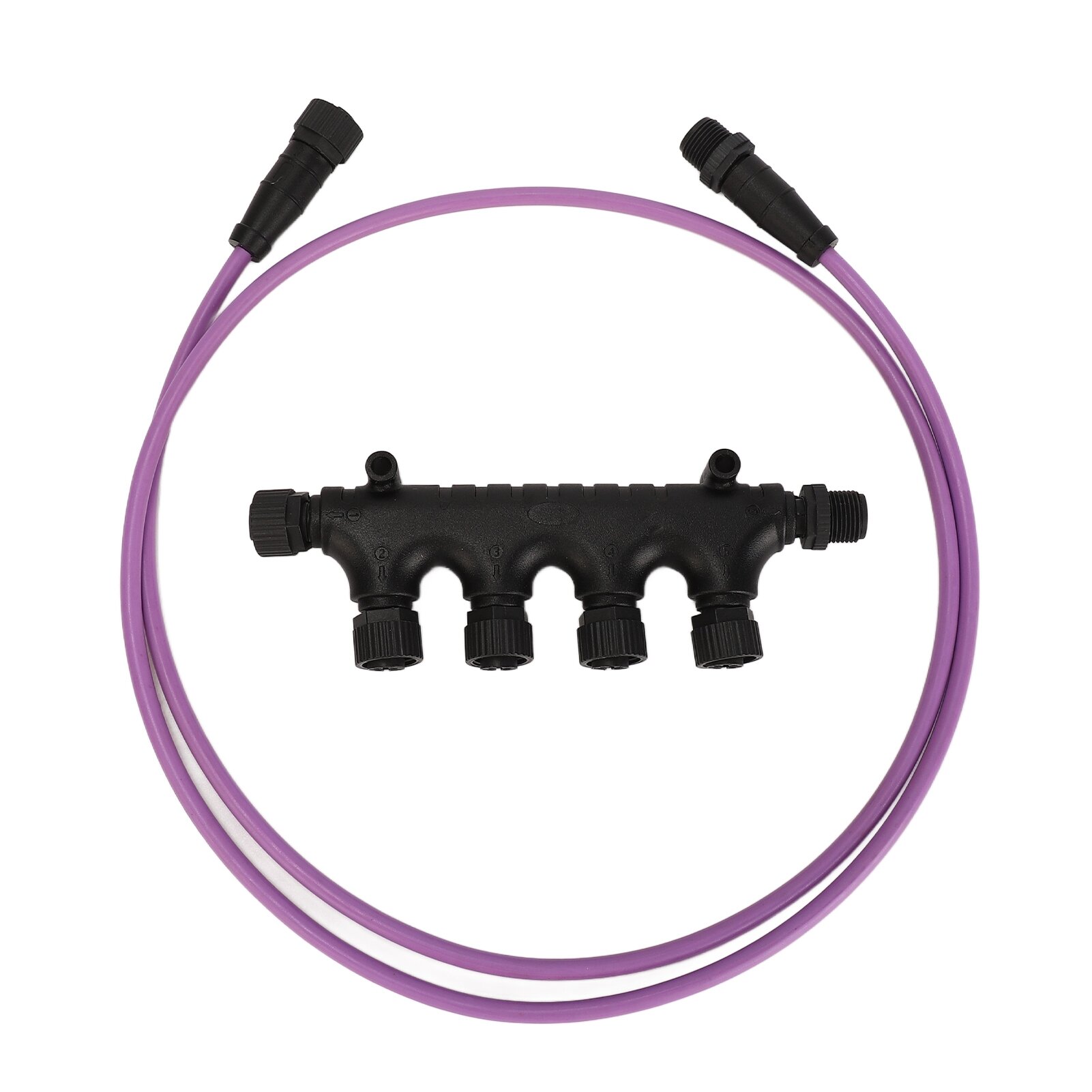 Водонепроницаемый морской кабель-адаптер M12 с 4-портовым многопортовым разъемом T NMEA 2000 для расширения сети и передачи сигнала