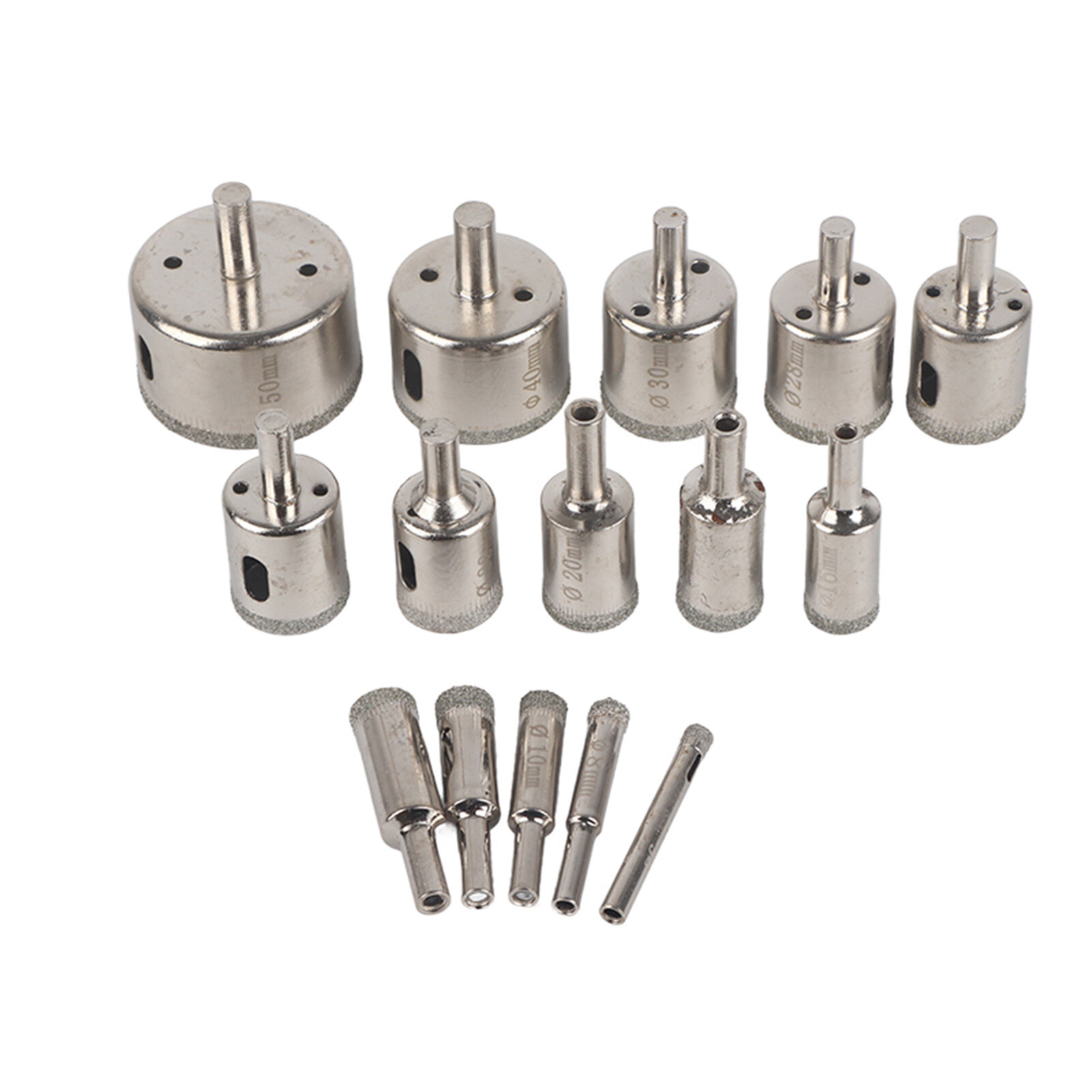 15шт -буровые дроблены набор алмазов с аккуратной пилотой для быстрого отверстия