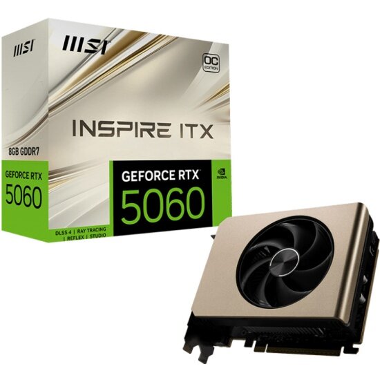 Видеокарта Msi GeForce RTX 5060 INSPIRE ITX OC 8G