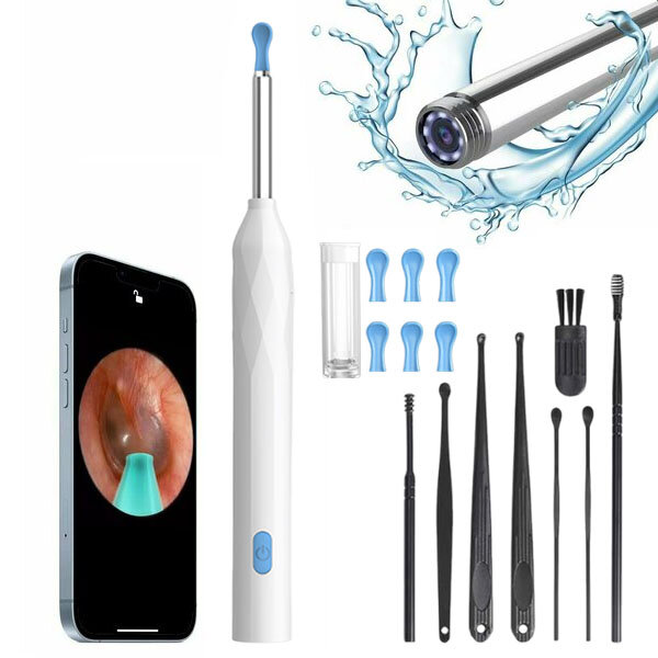 Умная ушная палочка эндоскоп для чистки ушей с камерой, многоразовая ухочистка, Умная ушная палочка с камерой