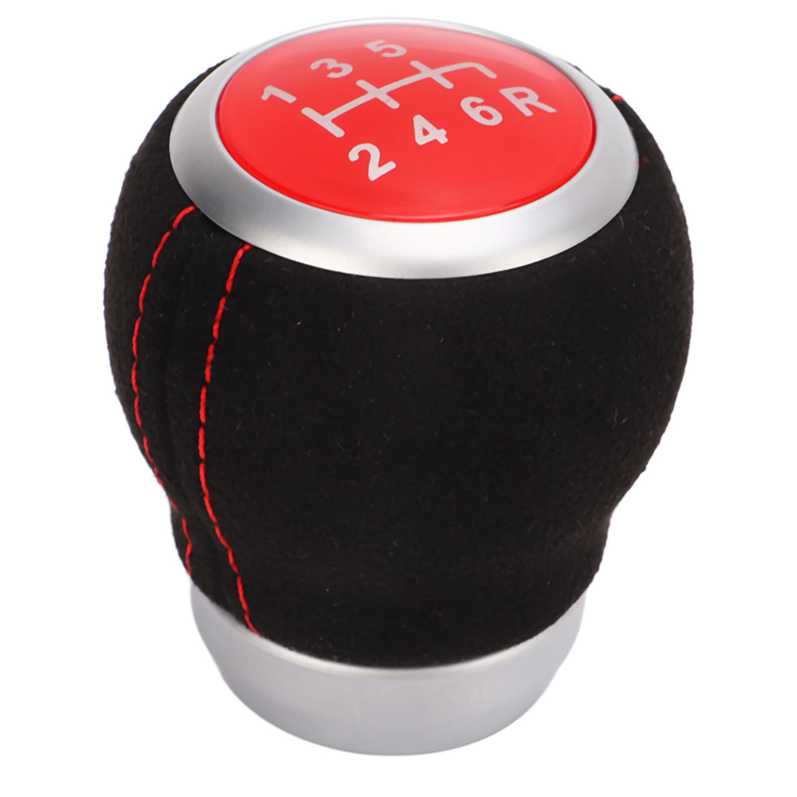 Автомобильная 6-Ступенчатая Головка Переключения Передач С Серебряным Кольцом Эргономичная Износостойкая Замена Subaru Red Top