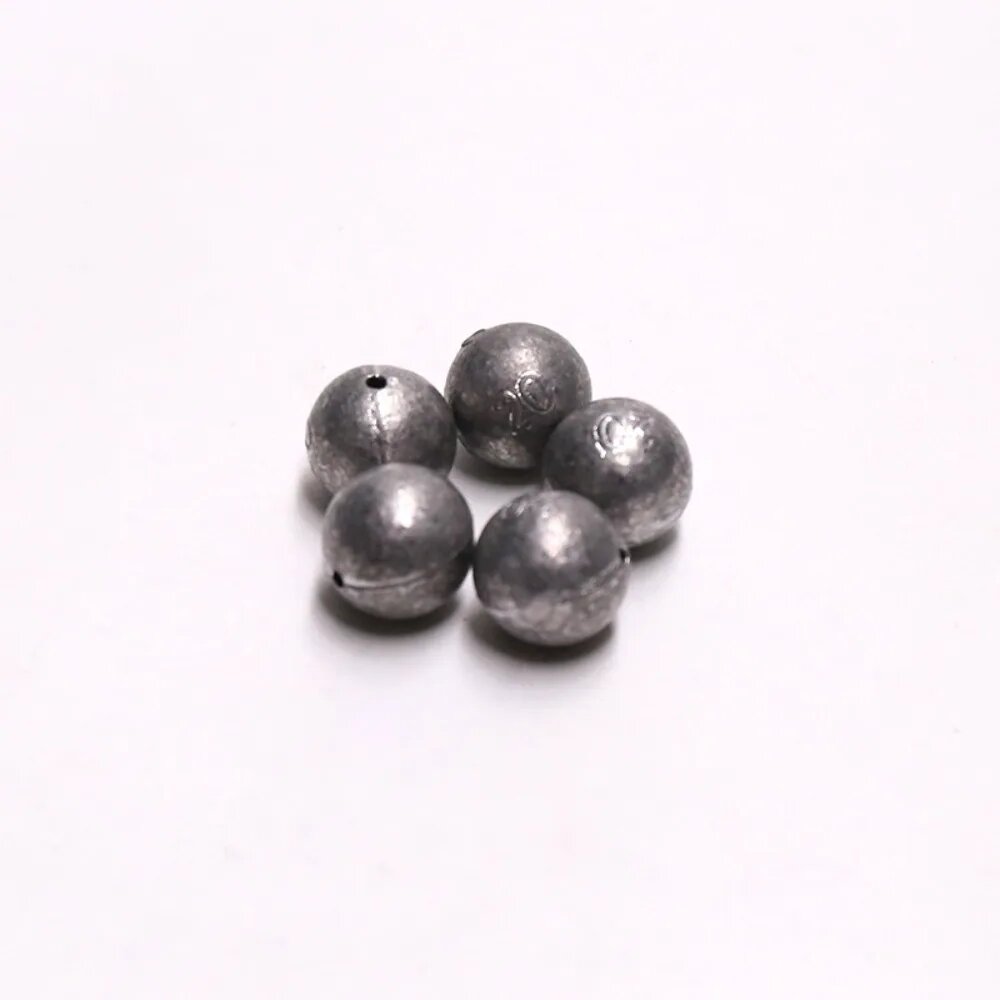Свинцовые грузила для рыбалки 1-9 гр, набор из 20 штук 1g-20pcs