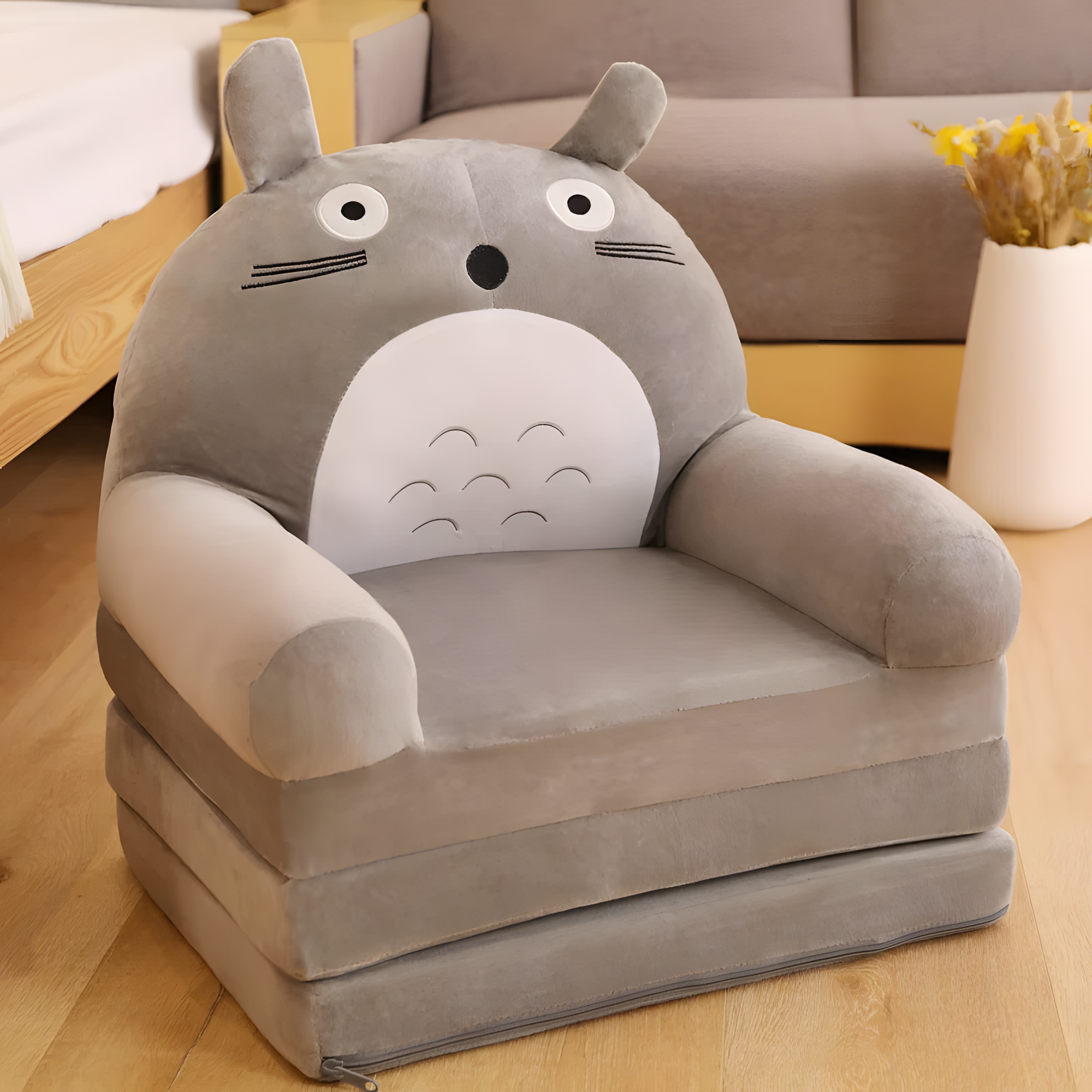 Детское раскладное кресло, 3х слойный, Тоторо