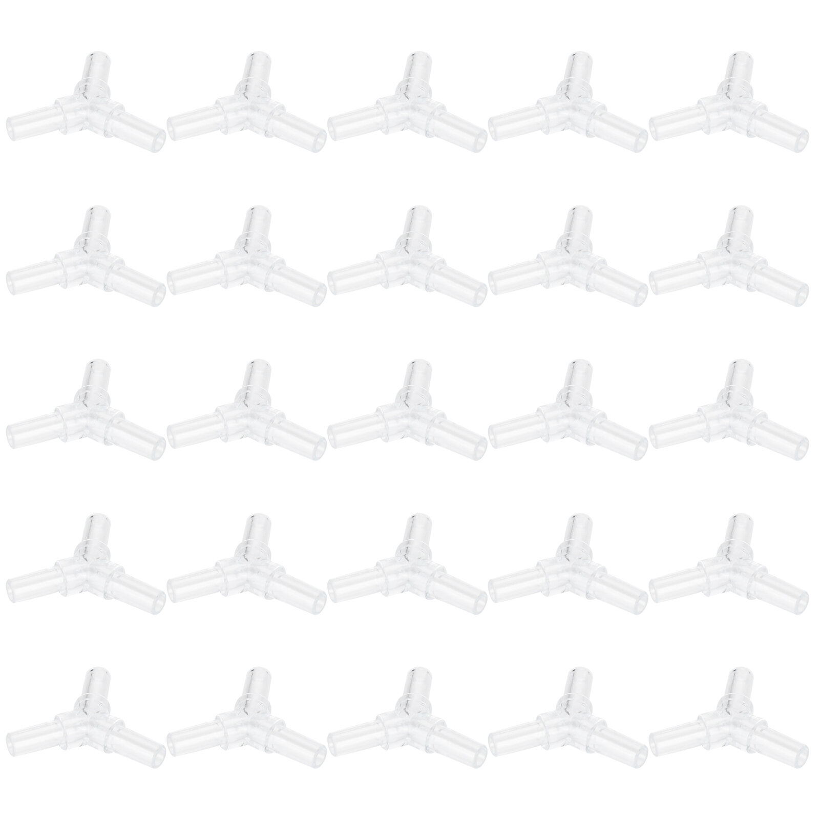 30 шт. 4 мм для аквариума, разветвитель воздушных трубок L-образной формы, 3-ходовой 4-ходовой адаптер, разъемКристалл, 3-полосный