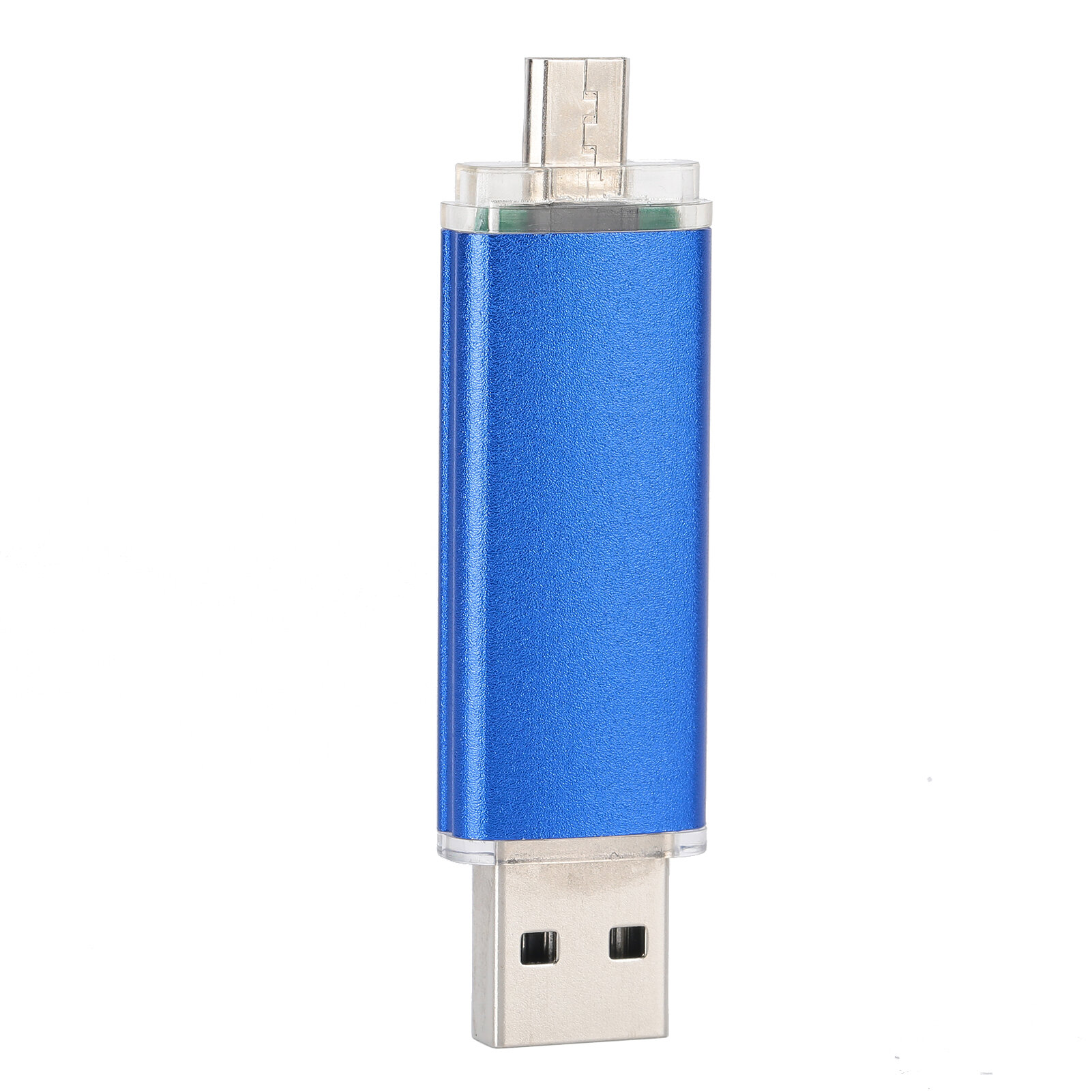 Флеш-накопитель USB 2.0 OTG Ярко-голубой Двухголовый Мини Металлический Memory Stick CW10050 (4G)