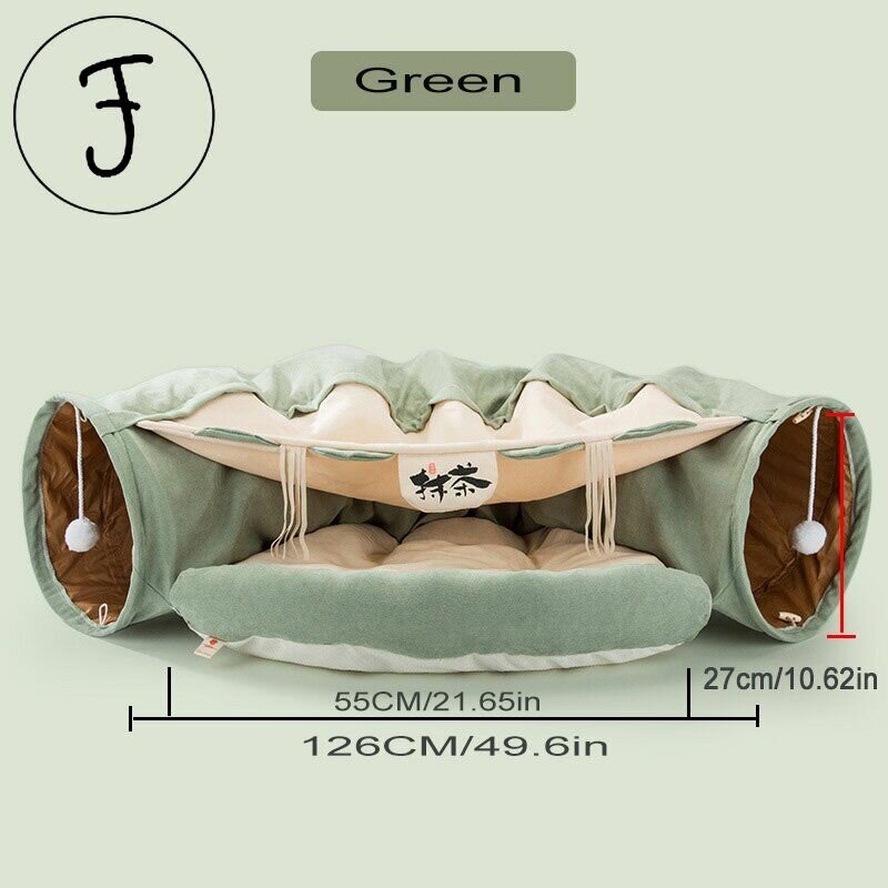 Туннель-лежак для кошек и собак игрушка для животных тоннель