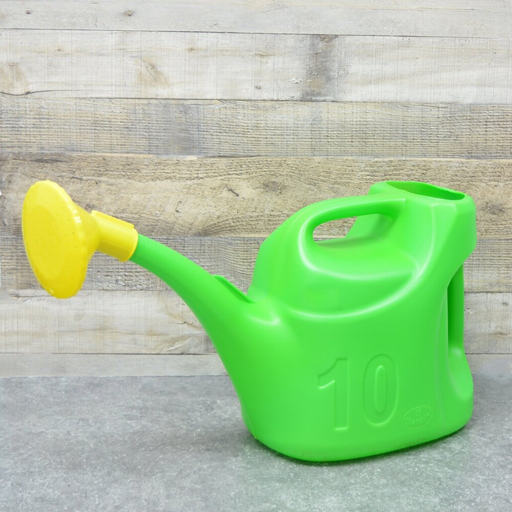Лейка 10л с рассеивателем, легкая, зеленая, для удобного полива