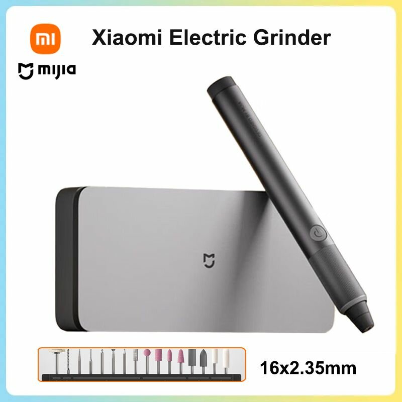 Mijia 16 шт 2.35mm мини-электрическая дрель, ручная, инструмент для резьбы, вращающийся перезаряжаемый электрический шлифовальный станок