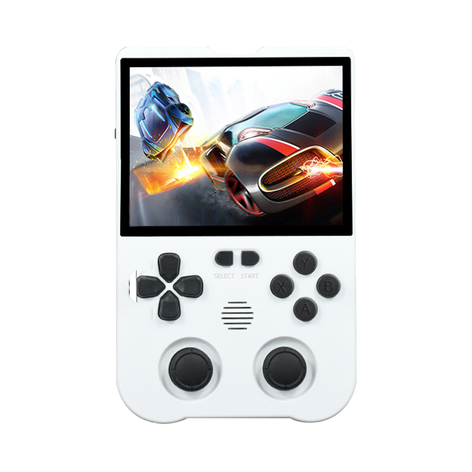 Игровая консоль портативная XU10 с встроенными играми IPS экран 3.5 дюйма устройство с открытым исходным кодом White Purple Grey 16GB 64GB 128GB 256GB 3000mAh 8.2*2.2*1.3cm 340g LINUX RK3326S Mali-G31 DDR4 1GB 640*480p