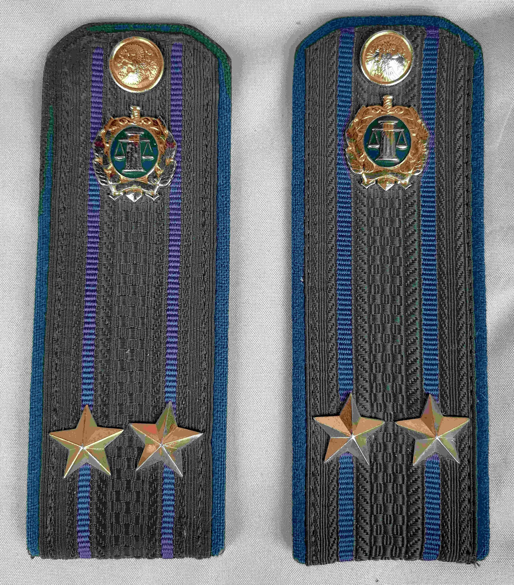 Погоны фссп РФ Подполковник, повседневные, трапециевидные на рубашку