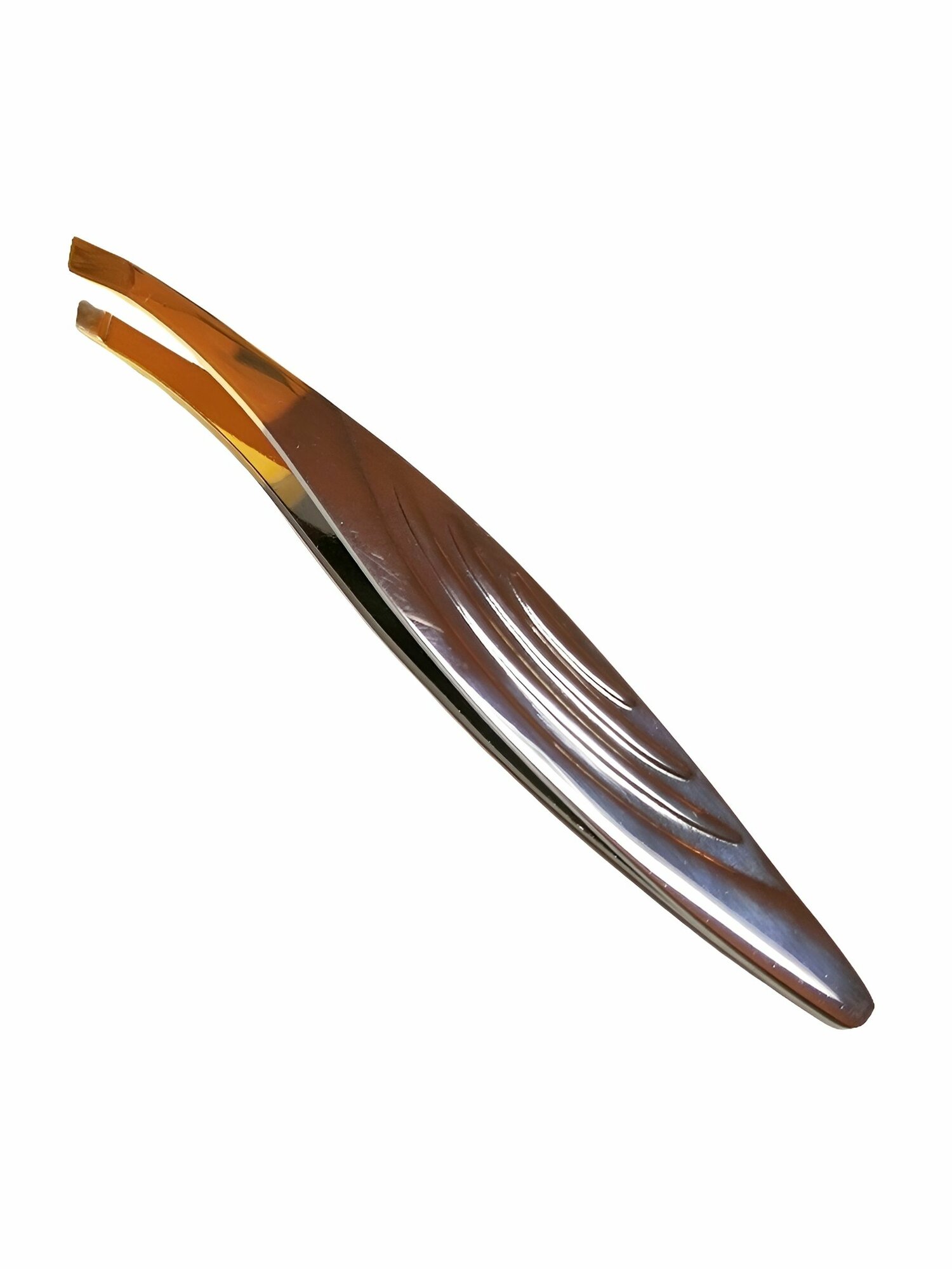 Пинцет для бровей Solinberg G93J (ручная заточка), цветной, наклонное окончание с четкими гранями