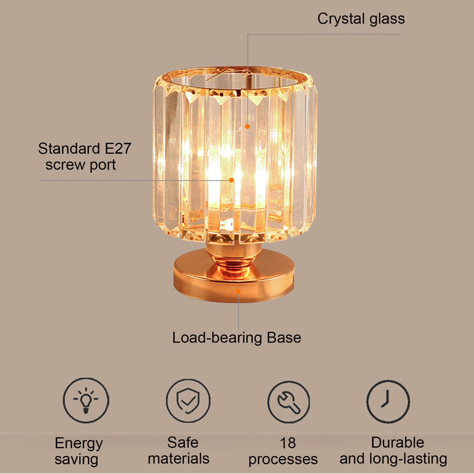 Современный хрустальный потолочный светильник, примыкающий к потолку, светильник для прихожей, спальни, ванной комнаты, прихожей, балкона, коридора с цоколем E27 (лампочка в комплект не входит)