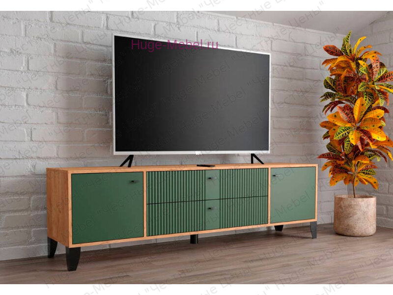 Тумба ТВ "Парус-10 дарк грин"