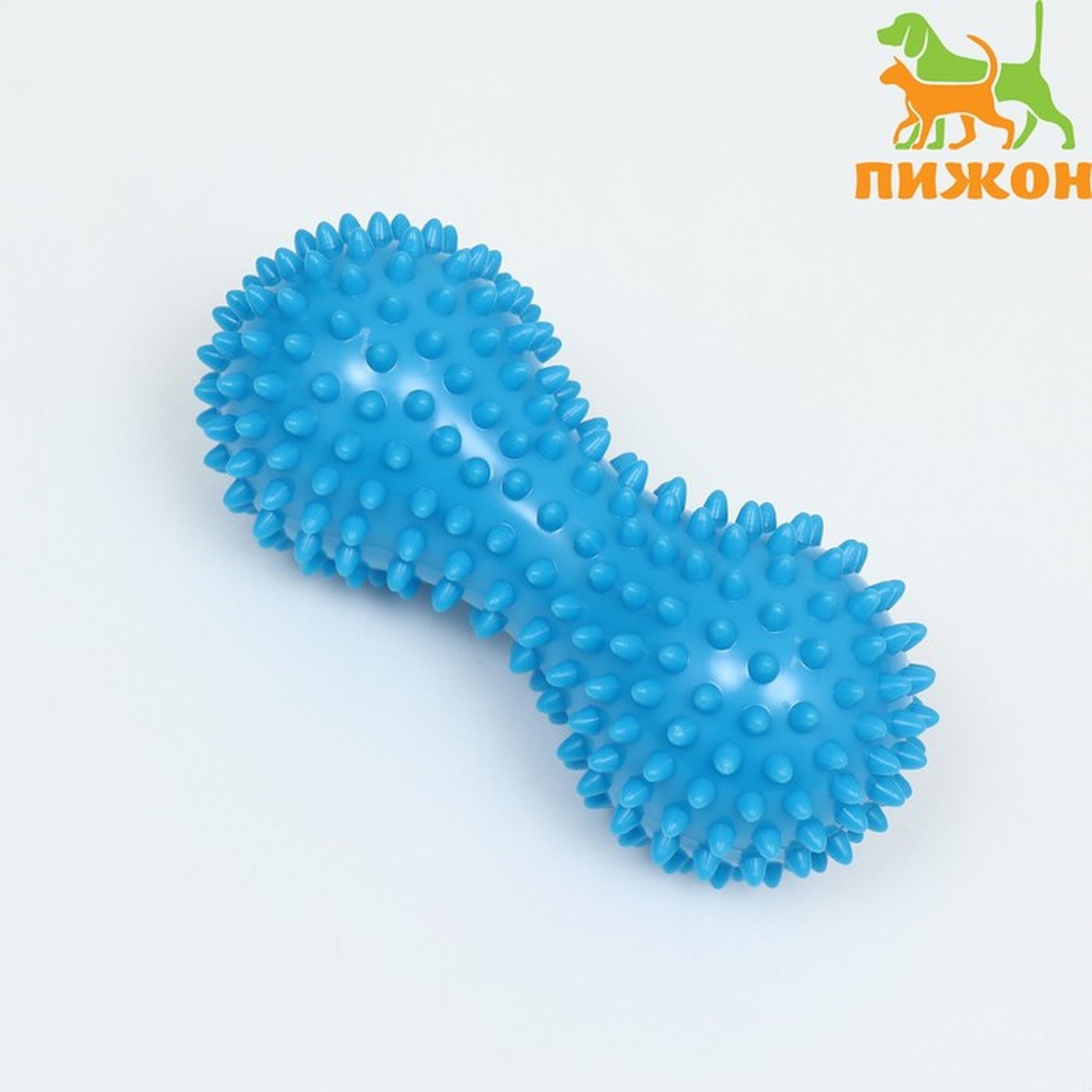 Игрушка для собак Пижон "Кость массажная", для зубов, для молодых и взрослых собак, 15см