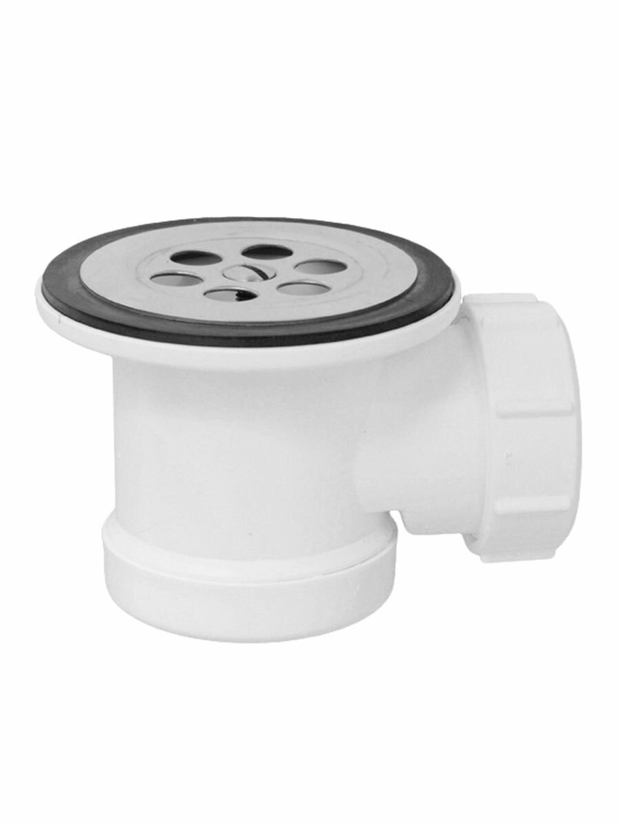 Сифон бутылочный McAlpine 40мм, с выпуском, плоский, универсальный MRBT70-40