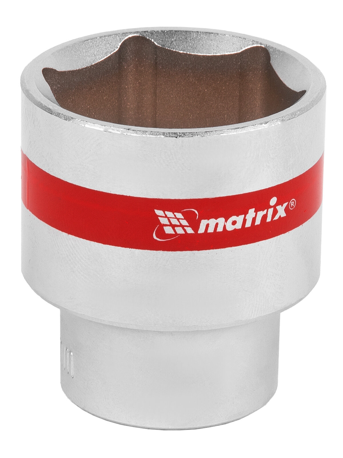 Головка торцевая Matrix 30 мм, 6-гранная, CrV, под квадрат 1/2", хромированная 13130