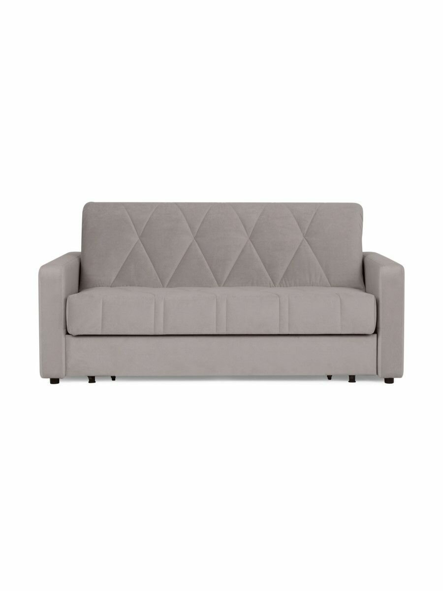 Диван-кровать Askona (Аскона) Домо про 160 с широкими подлокотниками ромб Тк. Casanova Grey