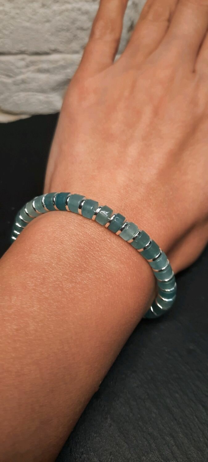 Браслет, аквамарин
