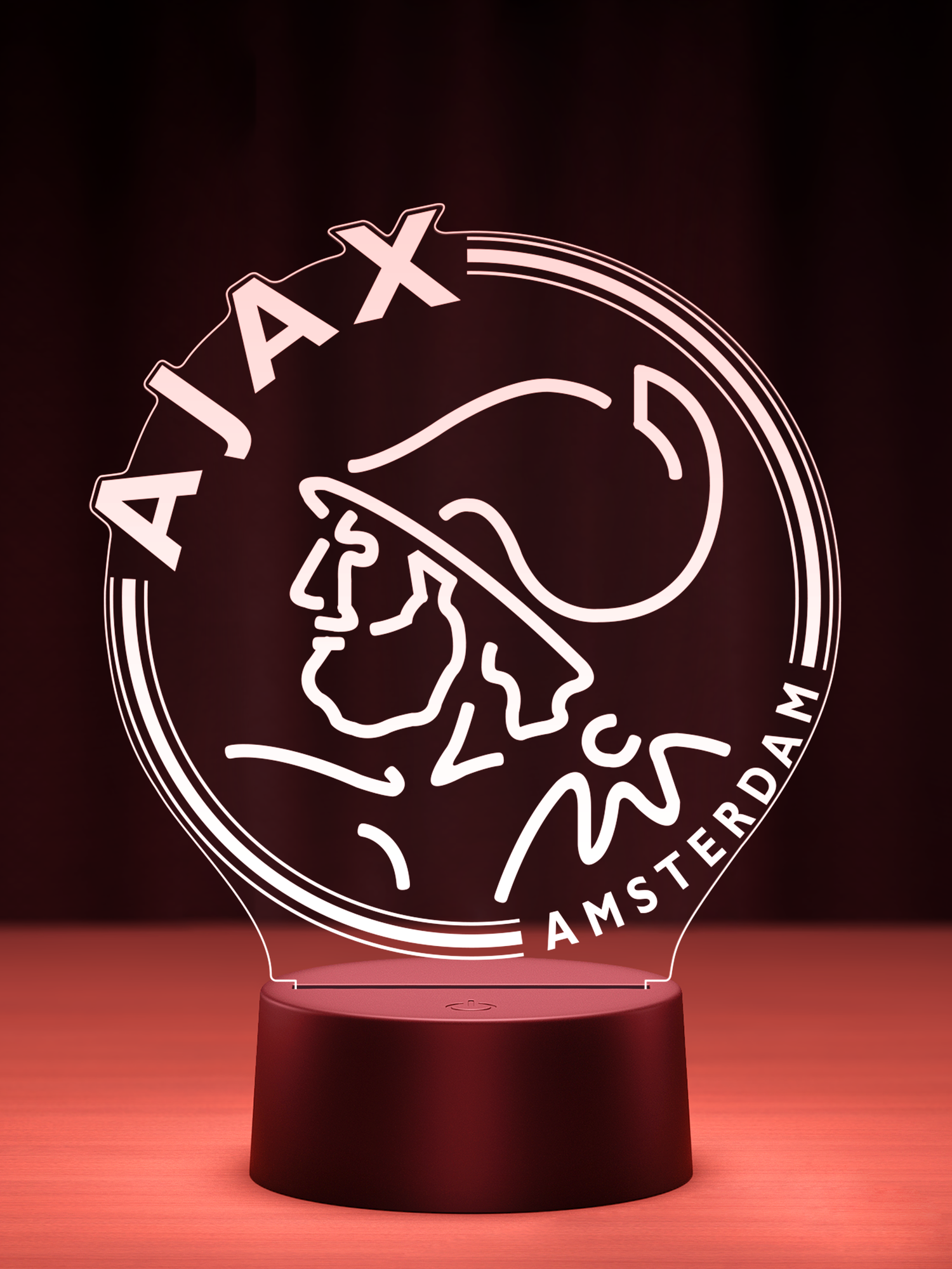 Ночник Футбольный Клуб Аякс Амстердам - AFC Ajax Amsterdam, Идеальный подарок для создания атмосферы