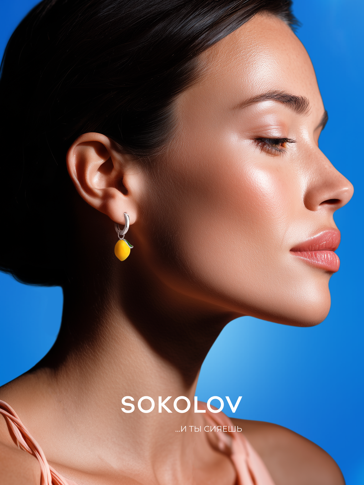 Серьги, серебро, 925 проба, родирование, эмаль