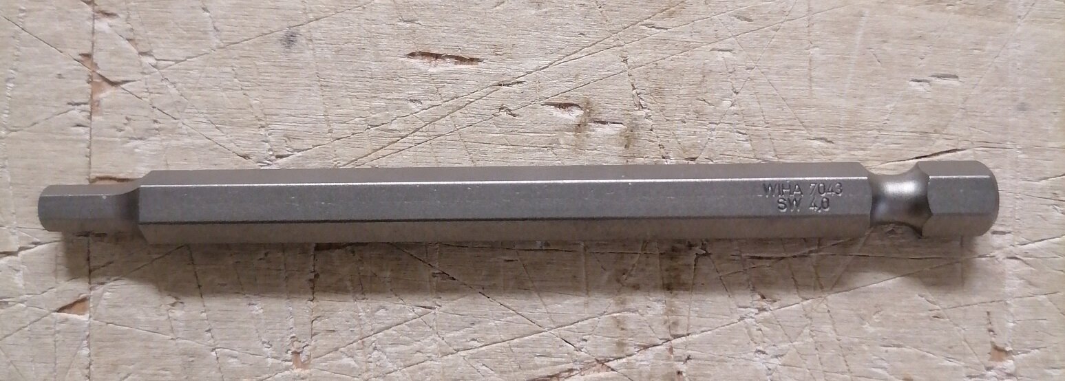 Шестигранная бита Professional форма E 6,3 HEX4 x 90 мм Wiha (39181)