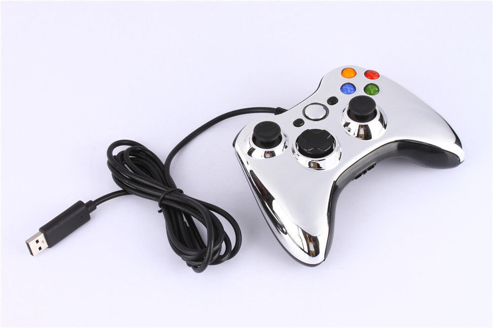 Джойстик X-BOX 360 Wired Controller Chrome Silver