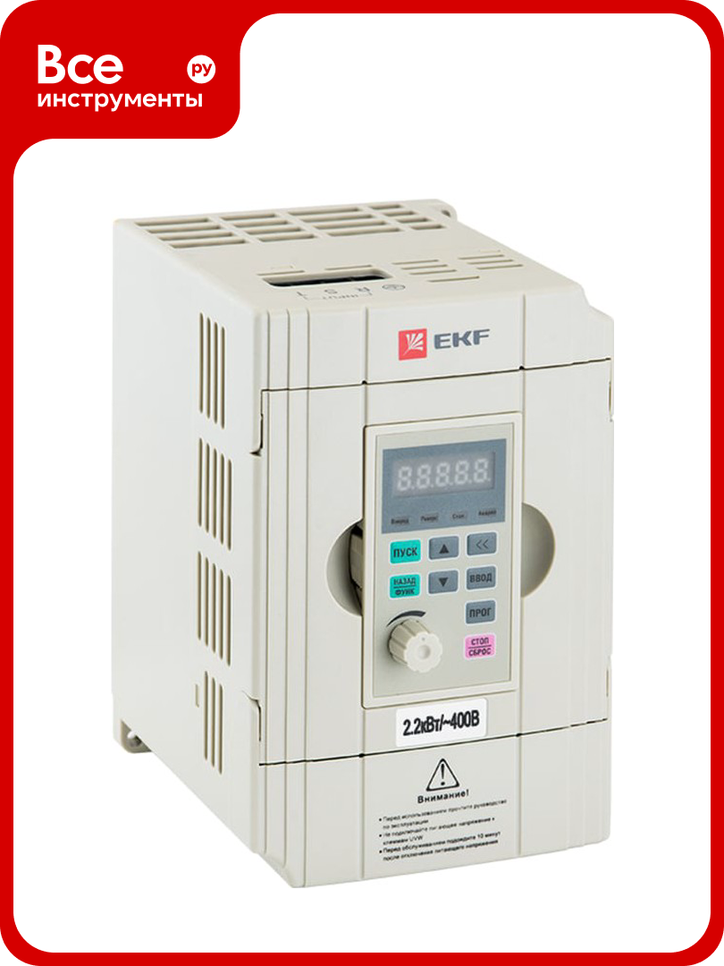 Преобразователь частоты EKF 2,2/4кВт, 3х400В, VECTOR-100, PROxima VT100-2R2-3B