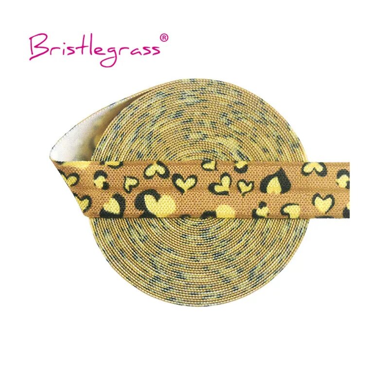 Бristlegrass Эластичная лента с принтом 70%Chinlon & 30%Spandex A-09, 2 Yards