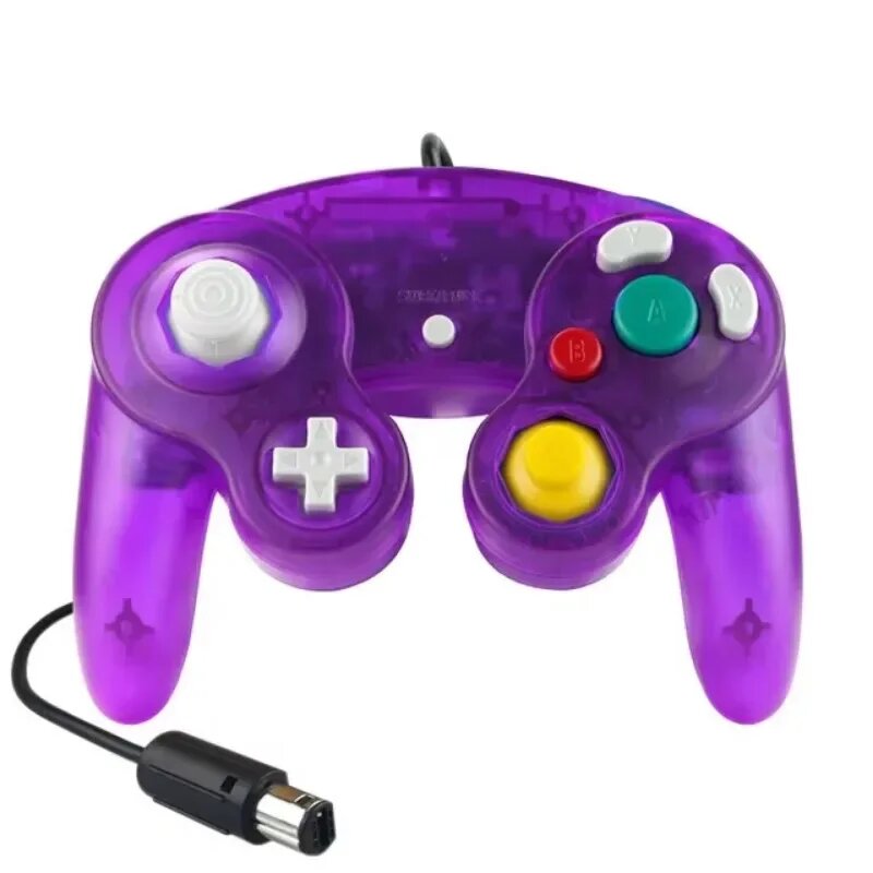 Проводной геймпад JeanAnte для GameCube NGC Transparent purple