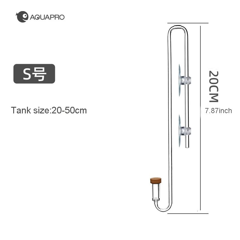 Мини диффузор CO2 для аквариума с счетчиком пузырьков, Hook S