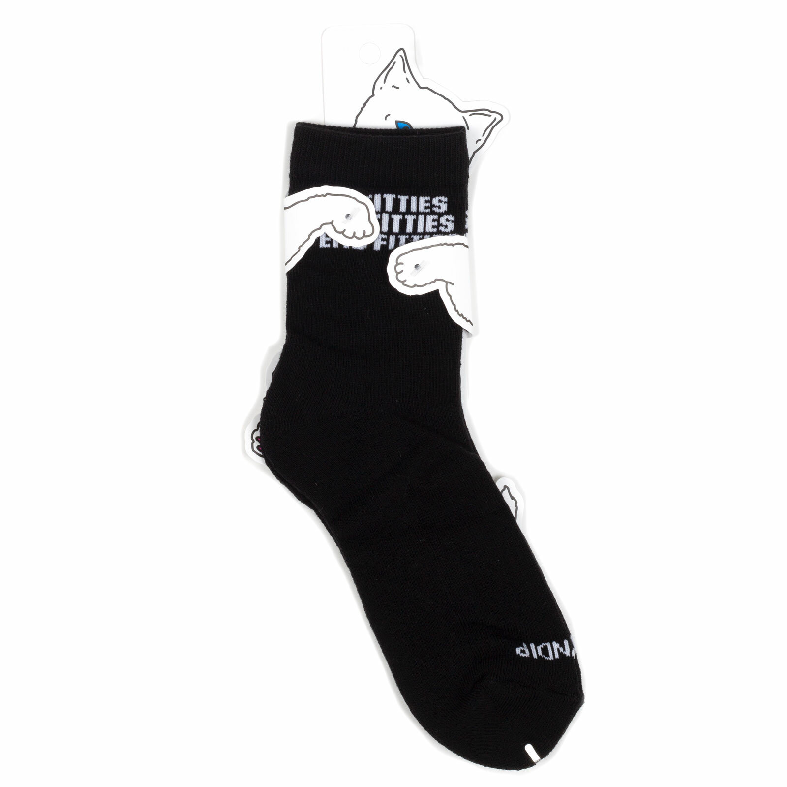 Носки Укороченные носки с котом Нермалом Ripndip Mid Pet Kitties Black