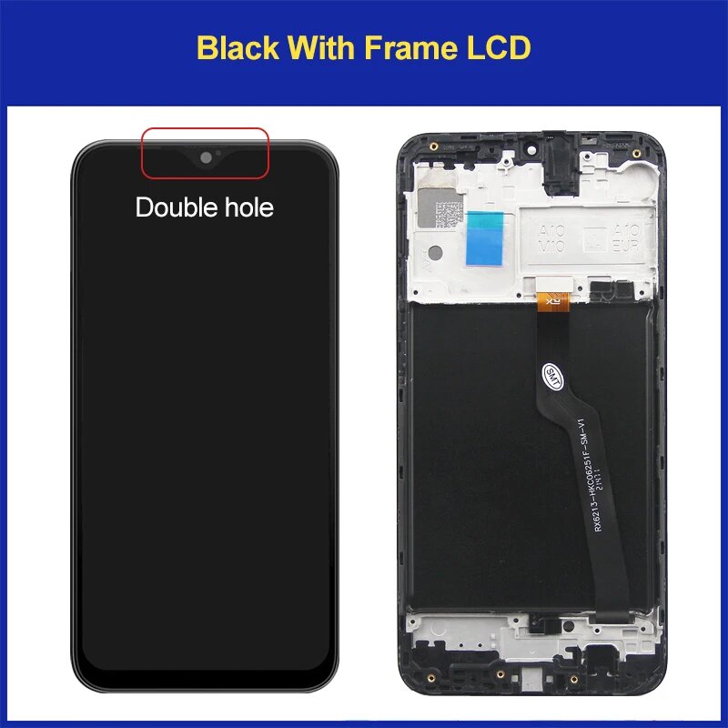 Экран дисплея AAA + A10 для Samsung Galaxy A10 SM-A105F/DS A105FN/DS A105M/DS ЖК-дисплей с дигитайзерами сенсорного экрана для M10 ORI A10 WithFrame