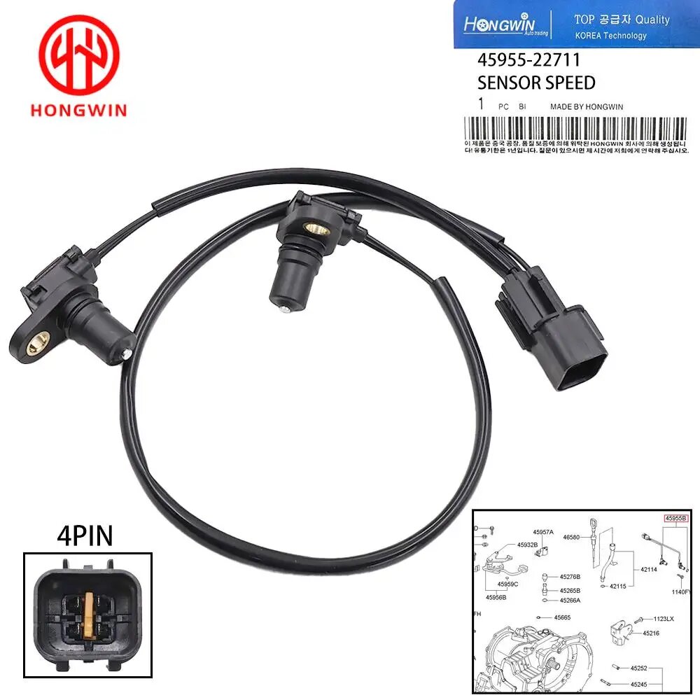 OEM: 45955-22711 4595522711 Датчик ввода и вывода коробки передач для 2Hyundai Lavita 01-06 45955-22711