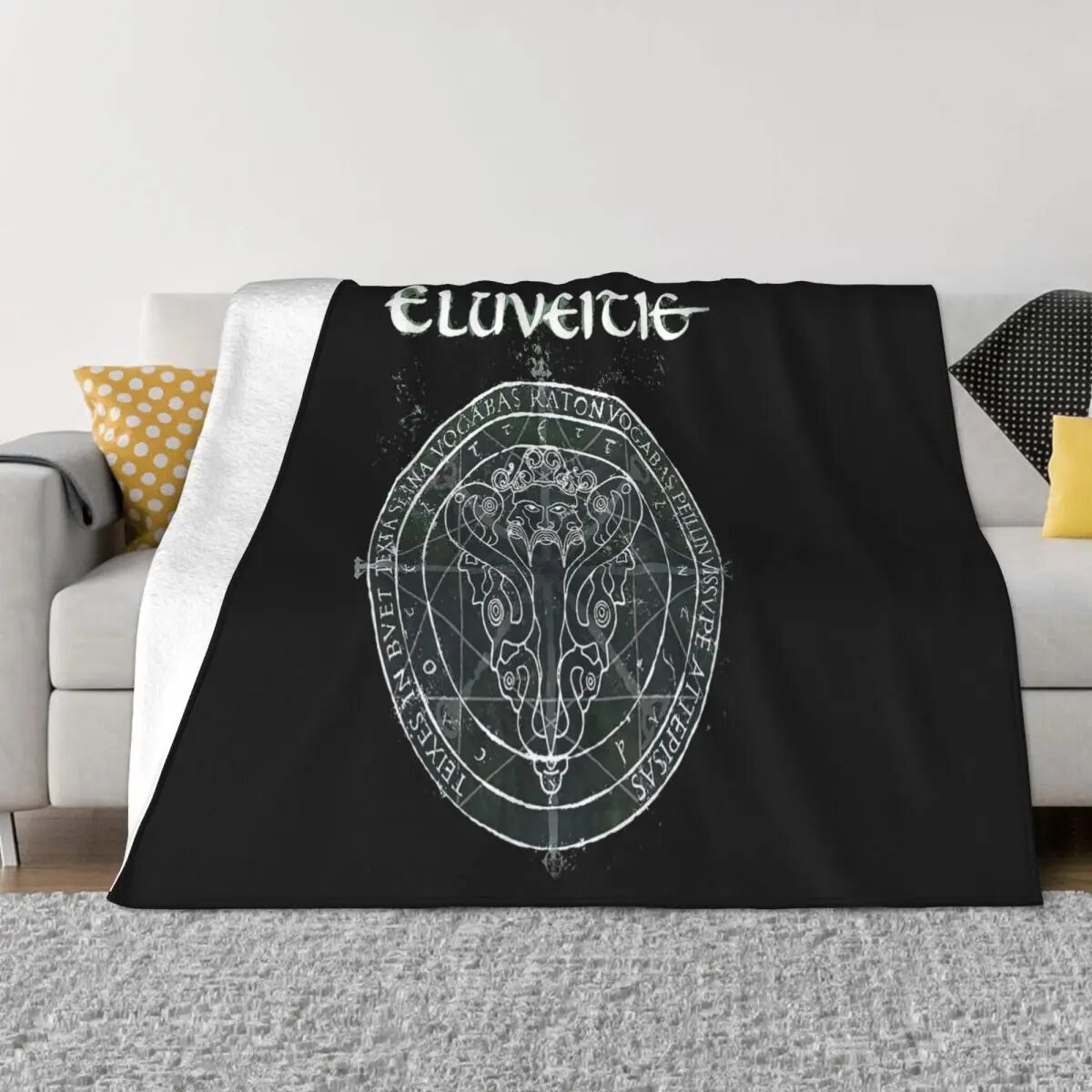 Одеяло Swea Evocation Pantheon Eluveitie Funny, 150x200cm, Черный