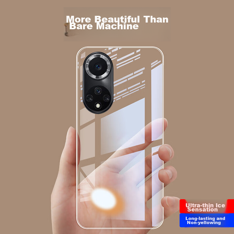 Kekelili [Long-Lasting, Yellowing-Resistant] Huawei Nova 9 Phone Case, Huawei Nova 9 Protective Cover, Full Coverage Lens Protection, Fully Transparent, Ultra-Thin, Shockproof, Bare Phone Feel