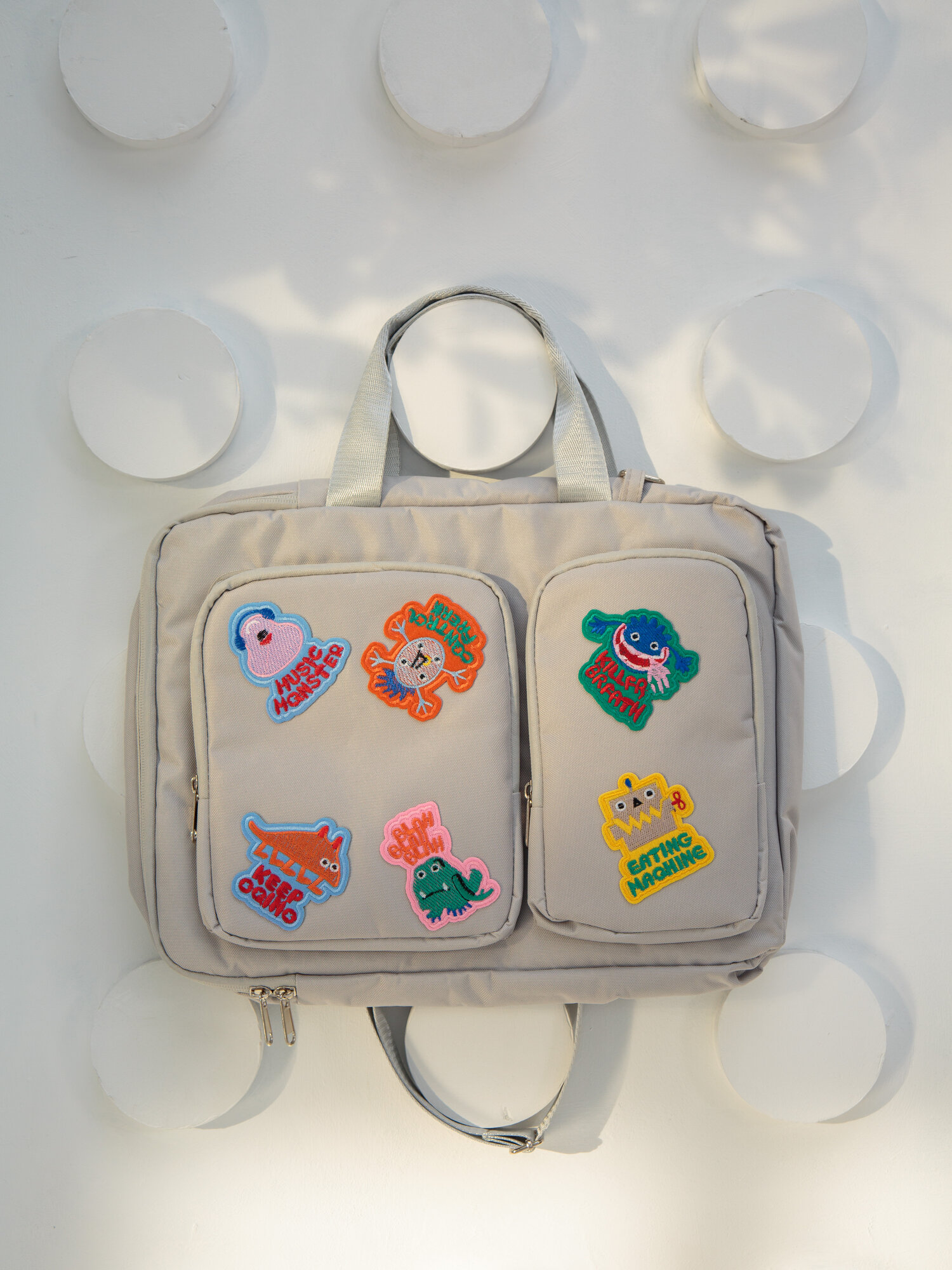 Маленькая дизайнерская сумка(чехол) для ноутбука с принтом монстра, размером 14 дюймов