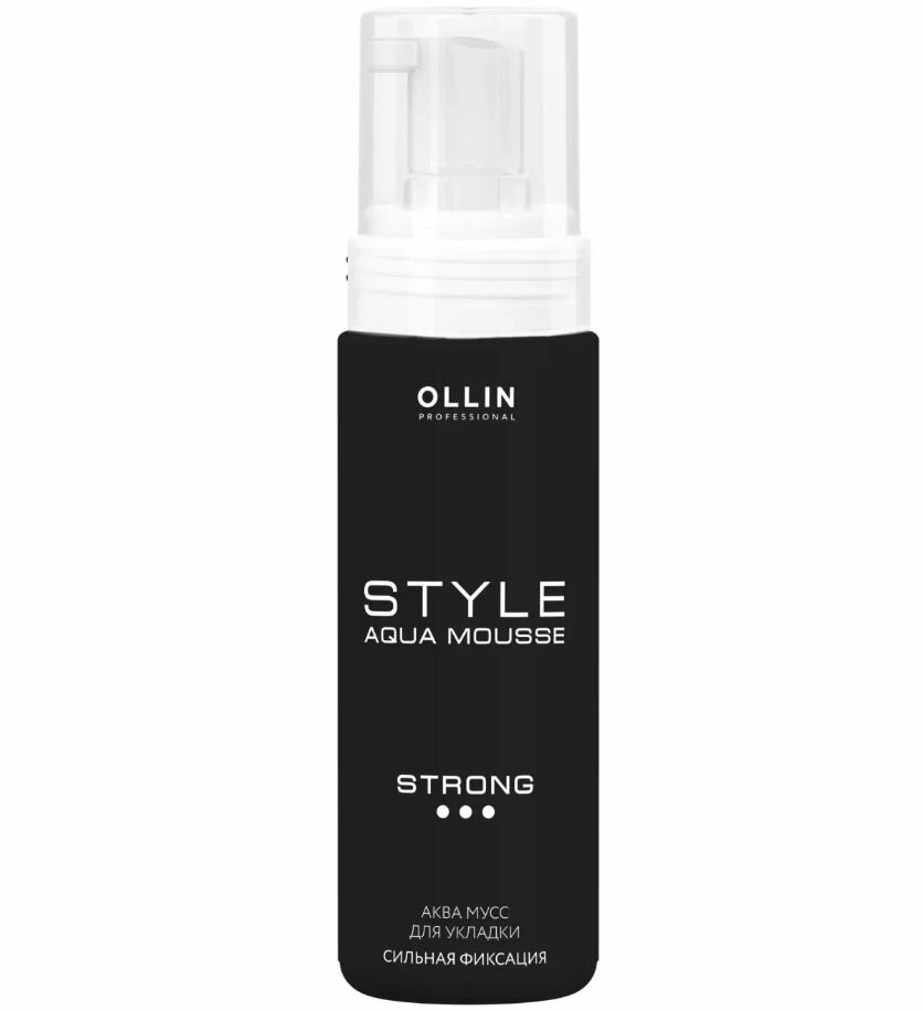 Аква мусс OLLIN STYLE для укладки сильной фиксации, 150 мл OLLIN Style