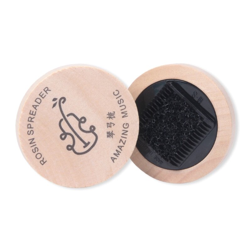 Гребень Для Скрипичных Смычков, Разбрасыватель Канифоли, Гребень Для Волос Для Скрипичных Смычков, Круглый Инструмент Для Чистки, Портативная Деревянная Щетка для Смычков для Студентов