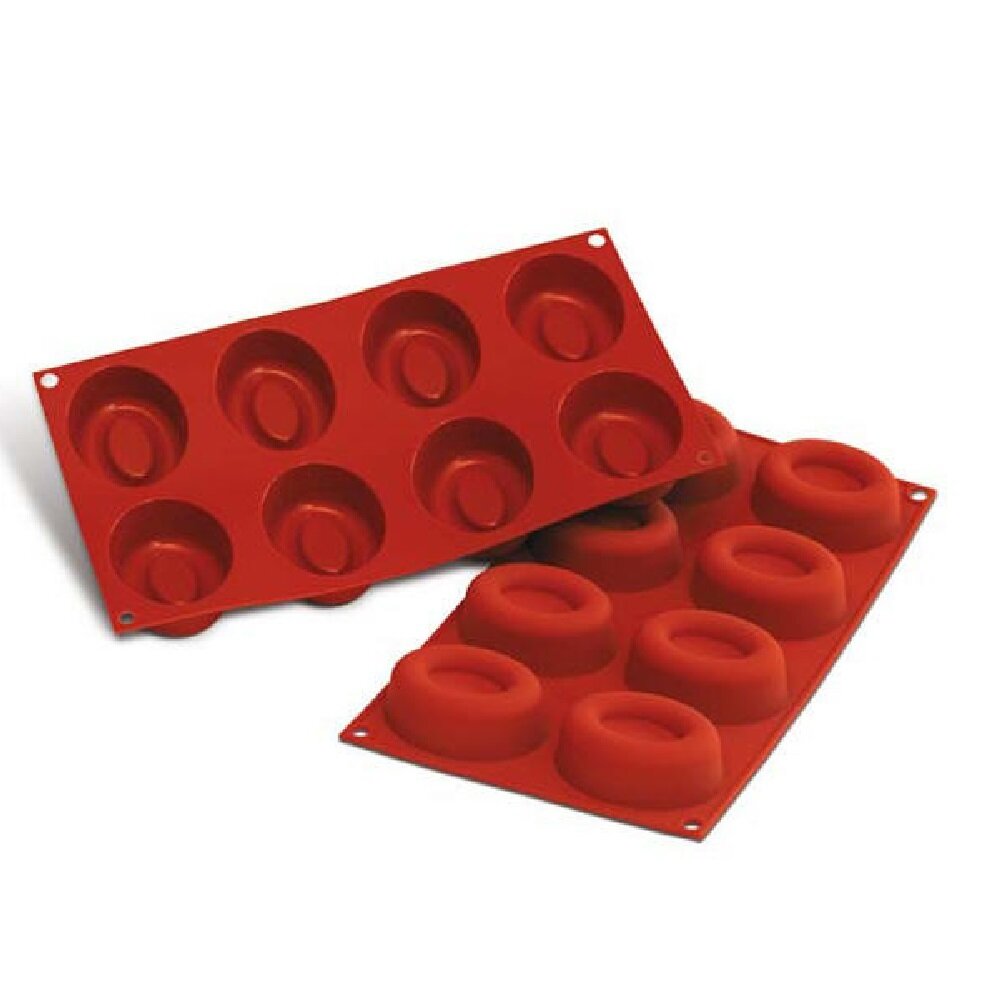 Форма силиконовая Silikomart SF085 "Саварен овал большой", 77мм*60мм, h-28мм