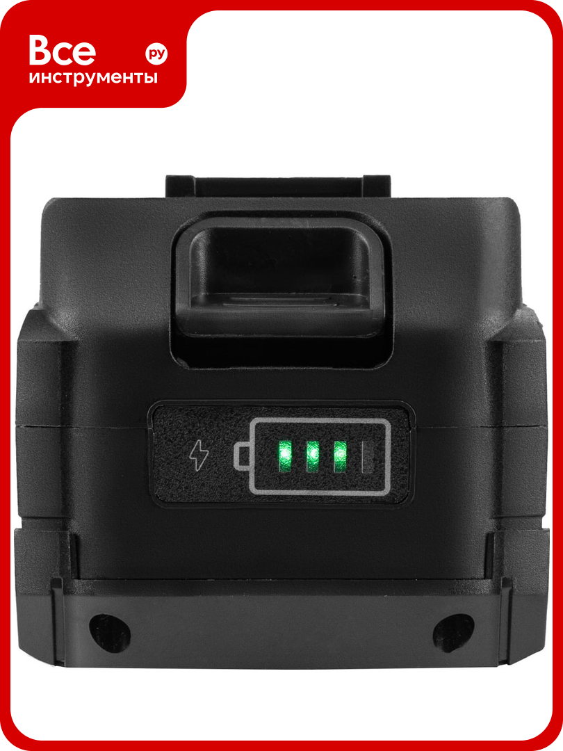 Аккумулятор Kolner 18В UNI-M Standard, 3.0Ач, KB 18-3ST-01, Li-lon, индикатор заряда, прорезиненный корпус, КЗ