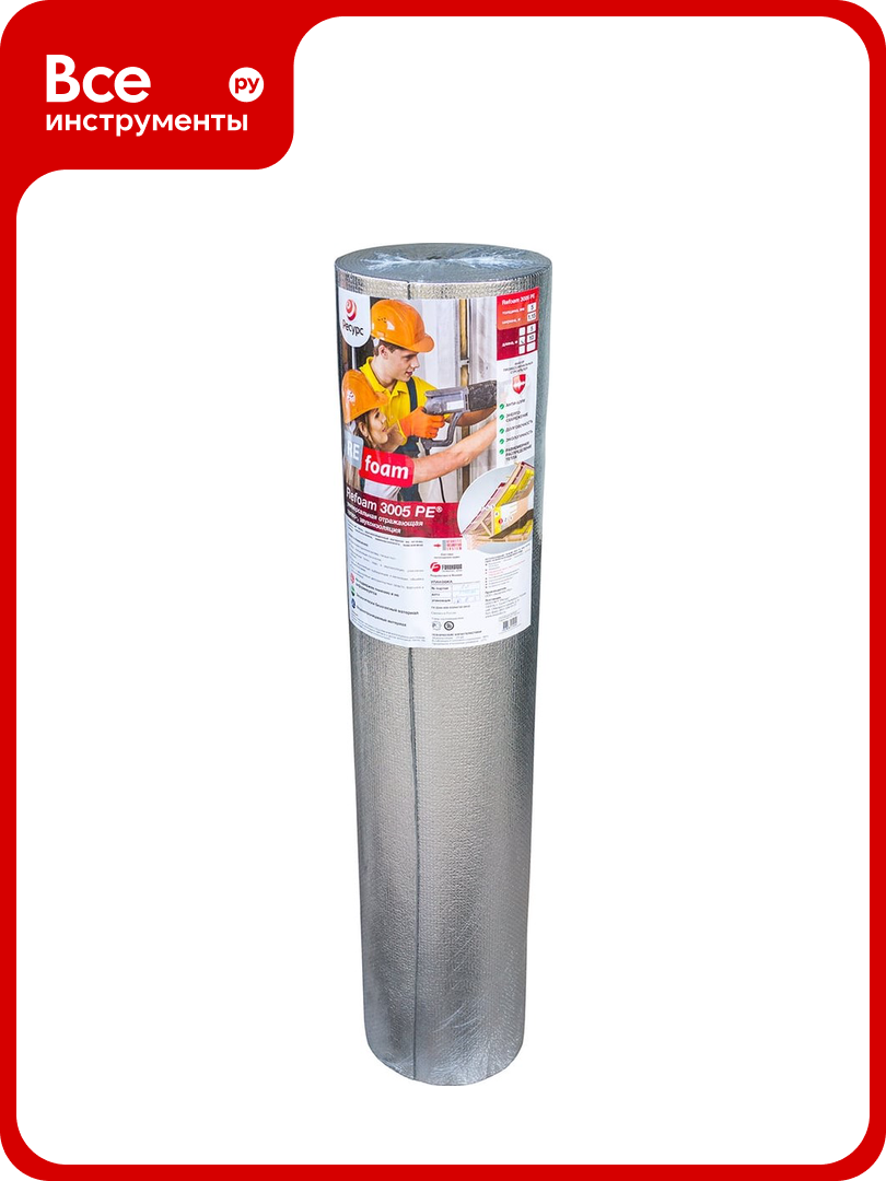 Отражающая изоляция в конструкцию теплый пол Refoam 3005 РЕ 1.15х10 м, 11.5 м2 20459