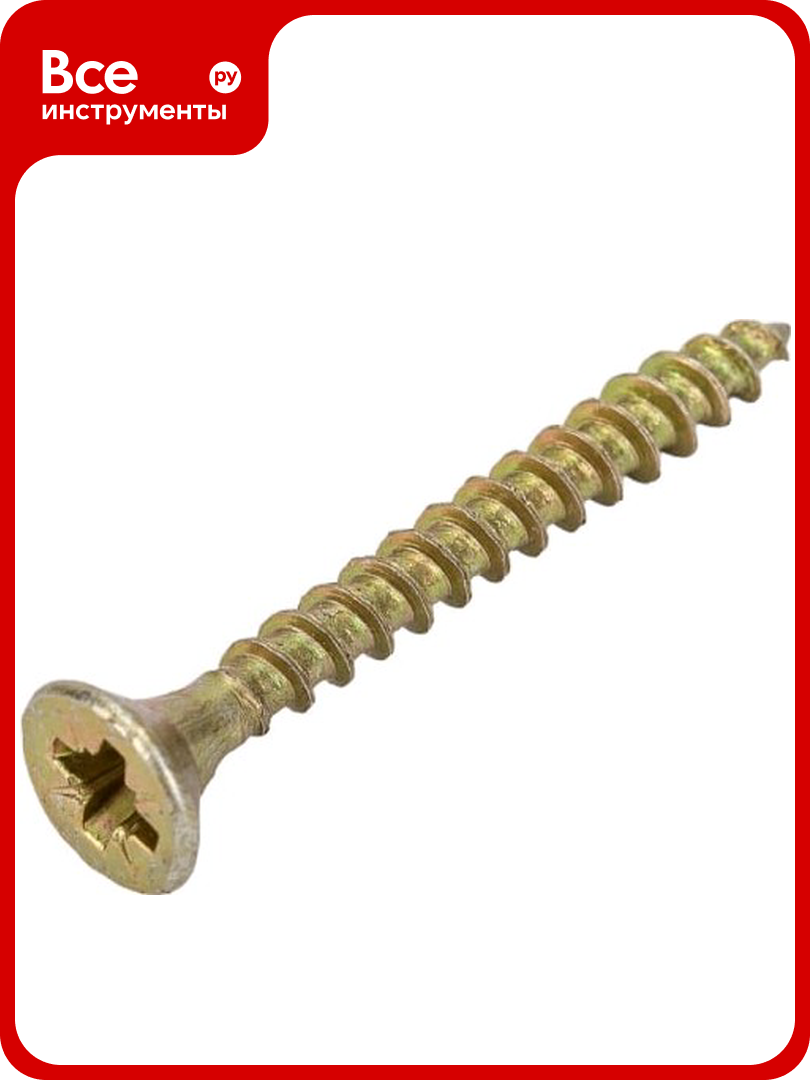 Саморез креп-комп желтый цинк POZY 3,5х30 1000шт жд3530ф